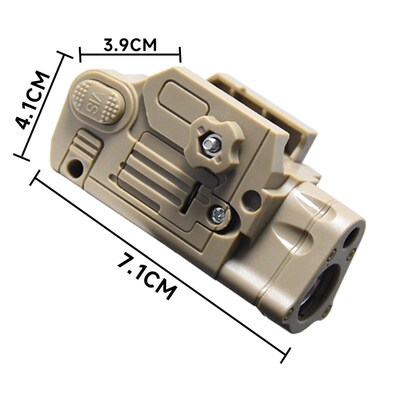 激光瞄准器SBAL战术ABS下挂手电红外线二合一VP9激光P1V镭射G17M9