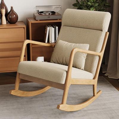 可爱躺椅客厅懒人摇摇椅中古单人沙发椅阳台休闲 椅子轻奢高级感