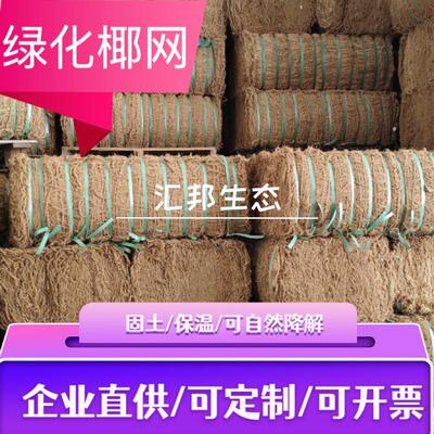边坡绿化椰网 椰纤维网 CF网 护坡固土网椰丝矿山石头陂覆绿