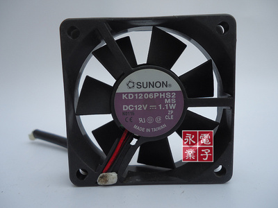 原装建准SUNON KD1206PHS2 DC12V 1.1W 6015 散热风扇60*60*15MM