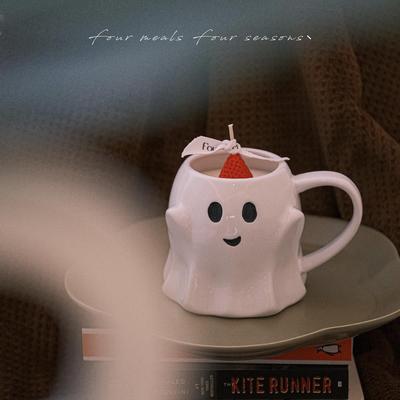 《不给糖就捣乱》大杯小怪物香薰蜡烛精灵礼物盒节日搞怪香氛书桌