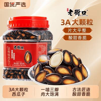 甘老街口3A话梅味西瓜子800g新货炒货休闲零食小吃瓜子小包装古法