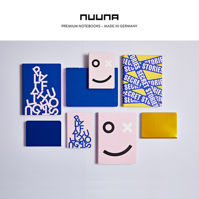 优选现货德国艺术创意设计nuuna笔记本经典彩色图案潮流时尚软皮