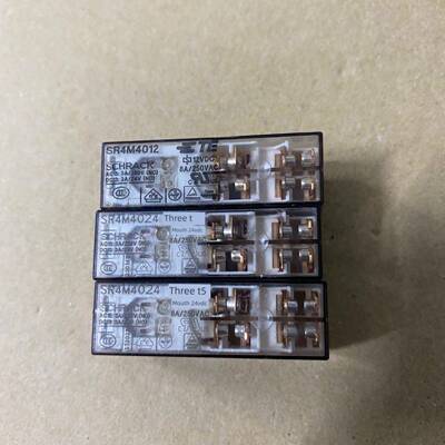 TE Sr4M4024 24Vdc Sr4M4012 12V电梯安全继电器拆卸机