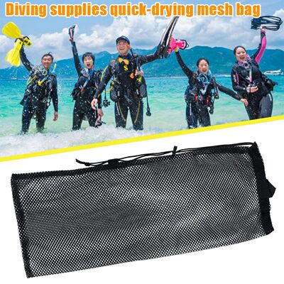 Diving Drawstring Mesh Bag Diving Net Bag with Secure Drawst