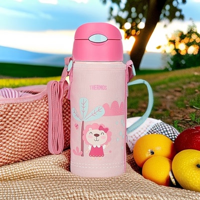 膳魔师双盖儿童316L保温杯