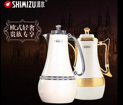 清水工艺保温壶不锈钢保温瓶玻璃胆暖壶欧式暖瓶SM-2975热水瓶