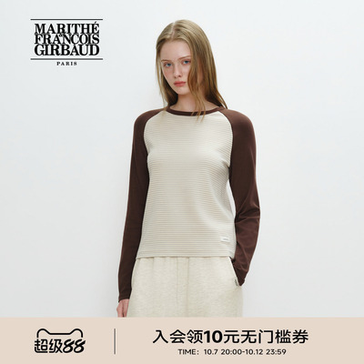MARITHEBASIC女士插肩长袖T恤