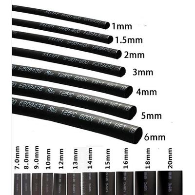 黑色热缩管 Φ/1/1.5/2/2.5/3/3.5/4/5/6/7/8/9mm等 电工套管