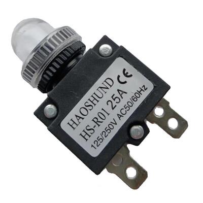 3个HAOS HUND开关HSR01 5A过载6A电流10A护器15554A开保关20A带装