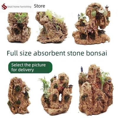 吸水石盆景水石假山石奇石鱼缸景观家居装饰水秀石奇石小摆件