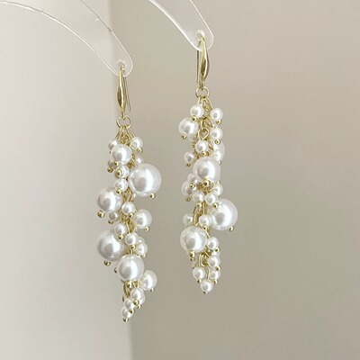Vintage古着 A variety of pearls耳饰