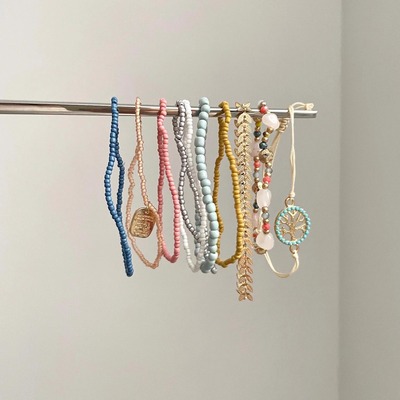 Vintage古着 Fish bone rice bead life tree手串