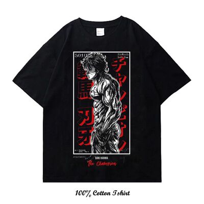 Grappler Baki kyokudai taikai Graphic Print T Shirt Harajuku