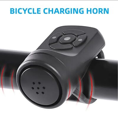 Bicycle Electric Bell Bike USB Charging Horn MTB Mountain Bi