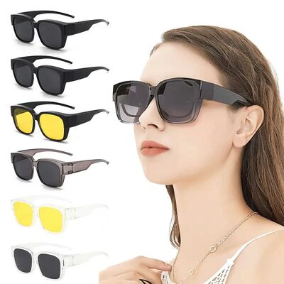 UV Protection That Can Be Worn over Other Glasses Square Sha