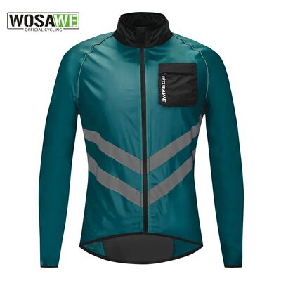 WOSAWE Windproof Cycling Jacket MTB Bike Jersey Outdoor Spor