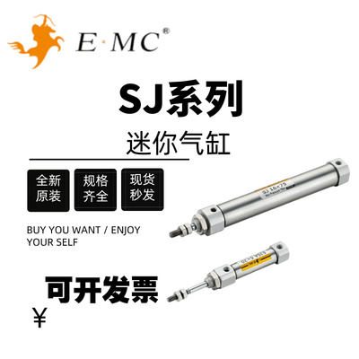 亿太诺EMC迷你气缸SJ6/10/12/16X5X10X15X20X25X30X35X40X45X50-S