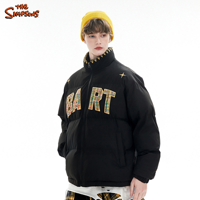 辛普森一家男装羽绒服女外套冬季保暖80鸭绒上衣