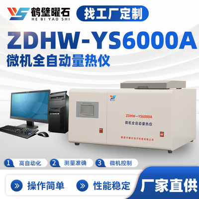 煤质化验设备ZDHW—YS6000A微机全自动煤炭量热仪厂家仪器定制