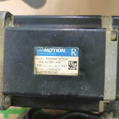 三洋SANMOTION750W伺服电机 功能正常。设备拆机