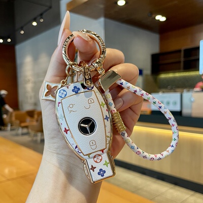 奔驰钥匙套新e级e300l包c级c260l壳a200l车glb/glc/gle350女男扣