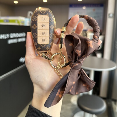 适用腾势z9gt钥匙套专用新款D9/N7/8/9车Pro max ultra高档壳包扣