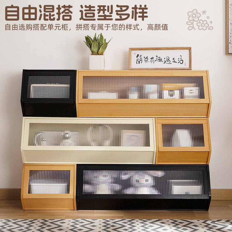 玩具收纳箱收纳盒儿童零食储物箱前开式翻盖衣物整理箱收纳柜
