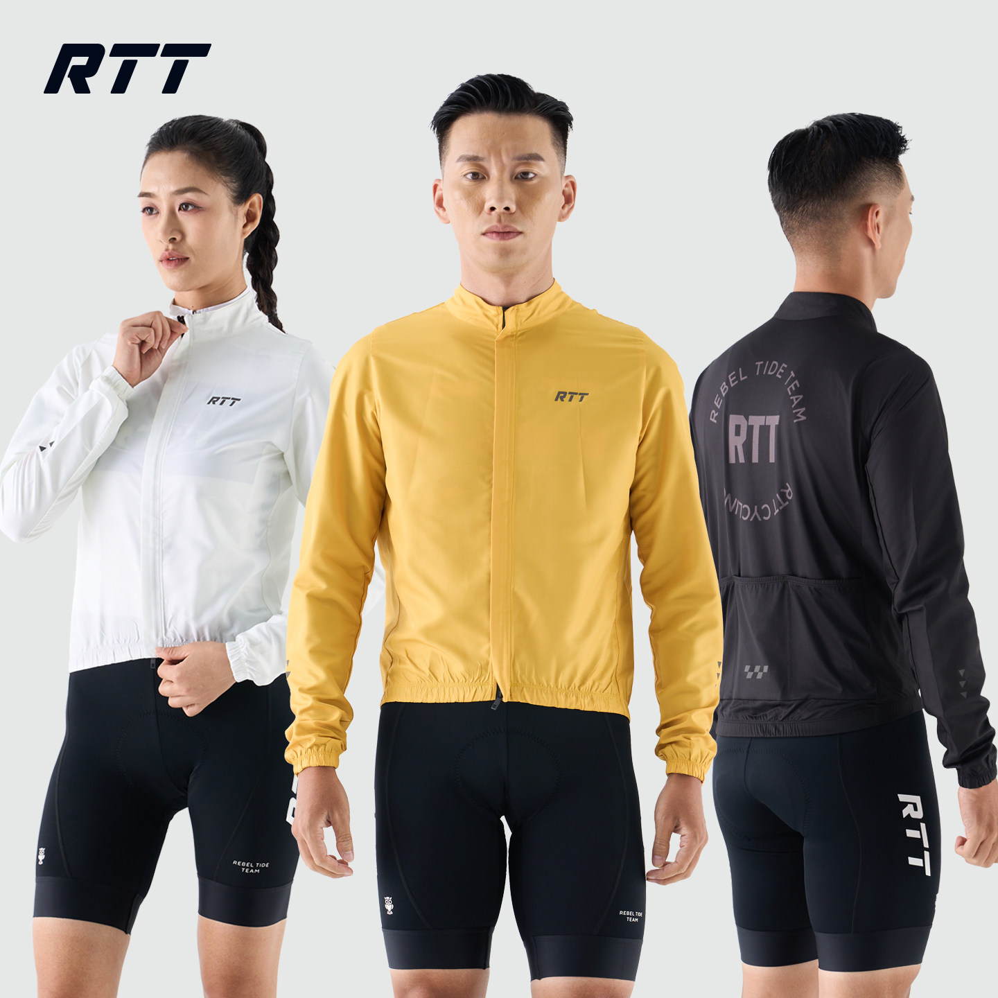 RTT新款骑行风衣男女骑行服防风晒长袖公路自行车外套