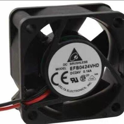 台达 EFB0424VHD 24V 0.14A 4CM 4020 2线变频器机柜小型散热风扇