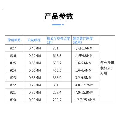 铁丝骑马钉装订机铁丝订书机铁丝24.25.26 号镀锌铁丝耗材
