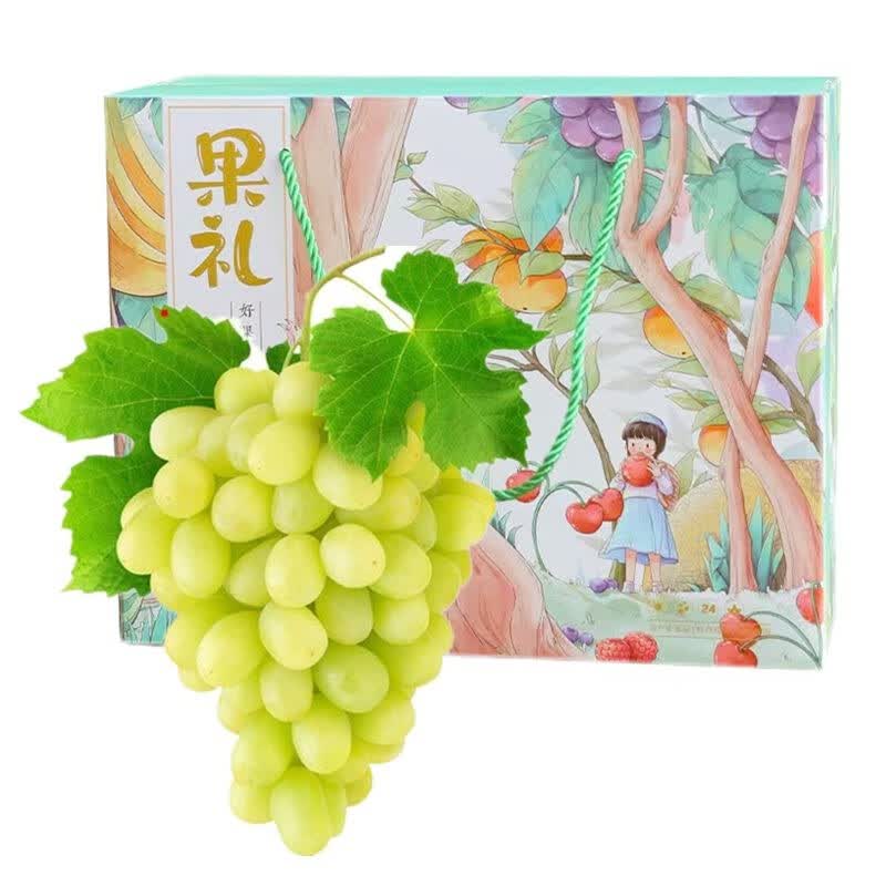 新疆无核白葡萄 马奶提葡萄吐鲁番白提子小无籽露马奶子水果礼盒