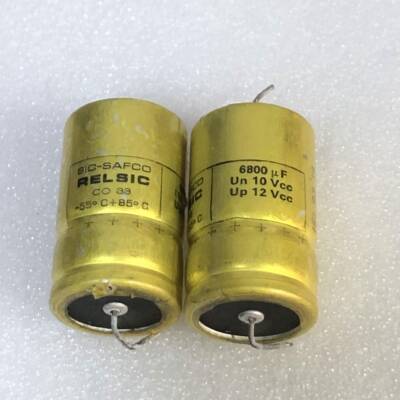 拆机 法国 SIC-SAFCO CO33系列 6800UF 12V 发烧轴向滤波电解电容