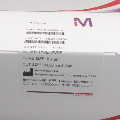 促销科研耗材 Millipore密理博 PVDF膜 0.22u ISEQ00010一张/一卷