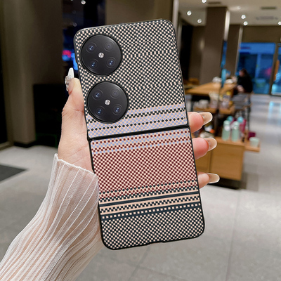 坎宁安适用于华为pocket2手机壳折叠屏p50pocket凯夫拉PocketS碳纤维全包防摔poket2商务男女时尚简约保护套