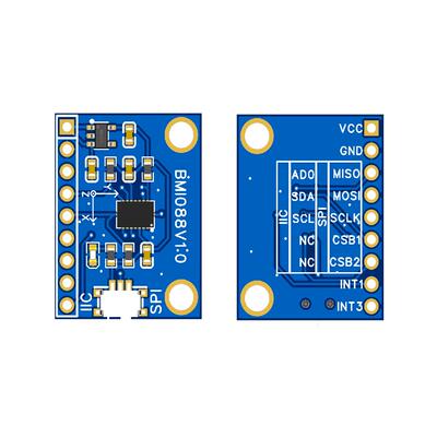 陀螺仪加速度六轴传感器BMI088模块,支持IIC和SPI,高性能六轴IMU