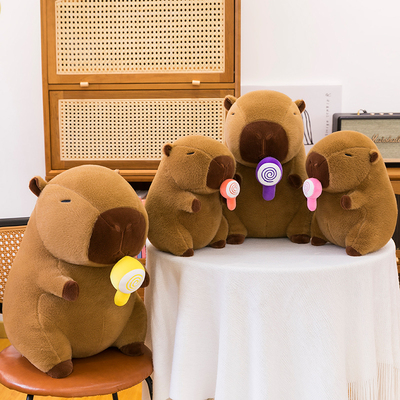 AB钙奶水豚拉线公仔毛绒玩具