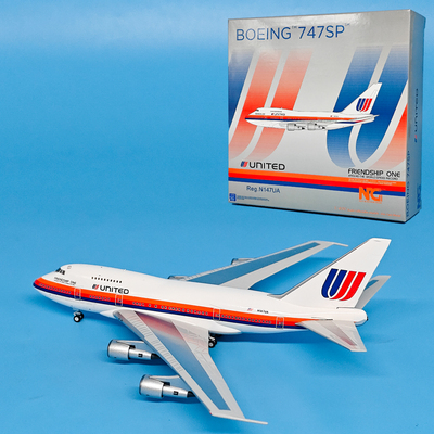 1:400美国联合航空波音747SP客机N174UA合金飞机模型摆件NG 07015