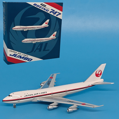 JET1:400日本航空波音747-146客机JA8101-JA8116鹤丸中期涂装模型