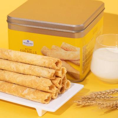 山姆超市代购零食旗舰店黄油鸡蛋卷608g蛋卷铁盒装官方酥脆下午茶