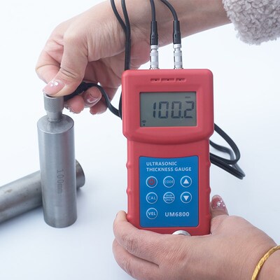 【拓科UM6800超声波测厚仪铜铝铁板钢管壁锅炉钢瓶厚度反测声速