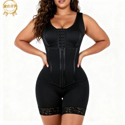 bodyshaper欧美网纱连体束身衣