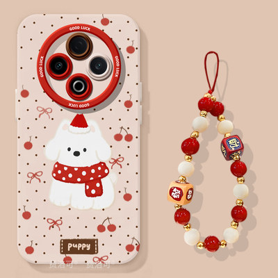 卡通西高地狗适用vivoy300pro+手机壳新款vivox200pro保护套x200s系列x100i液态全包pro镜头防摔女90好看y500