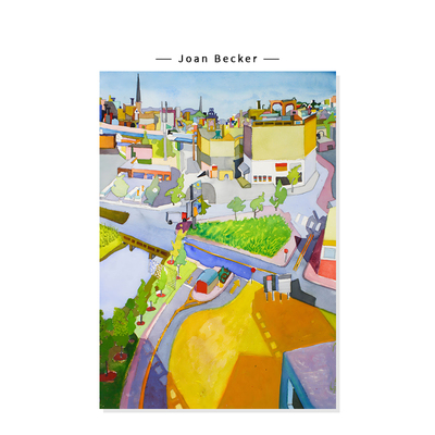【Joan Becker】水彩清新风景插画多巴胺建筑复刻艺术装饰挂画芯