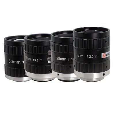 1200万工业相机镜头8mm 12umm 16mm 25mm50mm低畸变工业镜头C口1