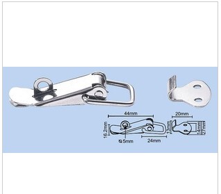 J106不锈钢弹簧箱扣/箱包搭扣/锁扣/鸭嘴扣/卡扣/樟木箱搭扣 A钩
