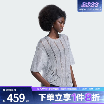 adidas阿迪达斯三叶草女子运动休闲套头衫毛衣KZ5061