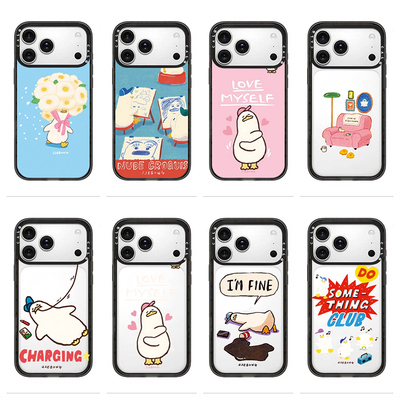 CALG颓废鸭SSEBONG适用苹果手机壳iphone11 12 13 14 15 16 17promax新款外壳高级感小众磁吸2025网红爆款