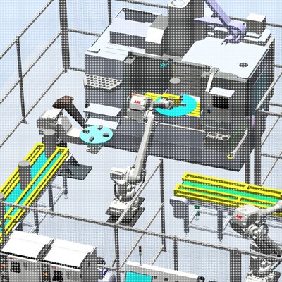 ABB仿真robotstudio机器人,ABB机器人分拣、搬运、喷漆工作站