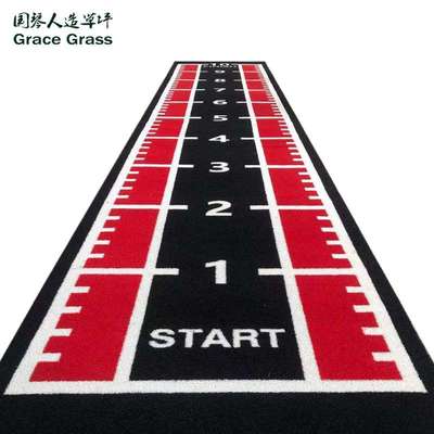 健身房人造草坪 私教区假草坪仿真草坪 跑道刻度白线人工草皮